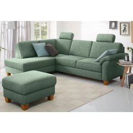 Ecksofa OTTO HOME, B:249cm H:87cm T:189cm, gr&uuml;n, Struktur (100% Polyester);Luxus-Microfaser ALTARA NUBUCK (100% Polyester);MELROSE (100%