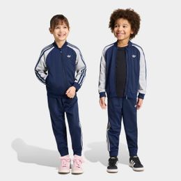 M&auml;dchen Trainingsanzug "SST", blau, Gr. 128, adidas originals, Obermaterial: 100% Polyester, Sportanz&uuml;ge