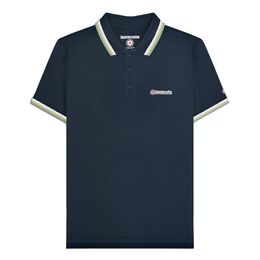 Lambretta - "SS25" Poloshirt f&uuml;r Herren (Marine/Wei&szlig;/Steinfarben/Basilikum)