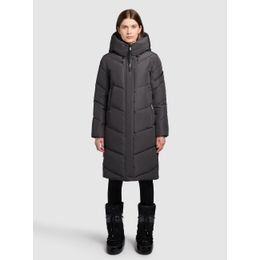 Khujo Damen Steppmantel "JANGE", grau, Gr. XL, unifarben, 100% Polyester, M&auml;ntel