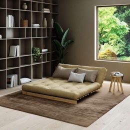 Daybett Karup Design, B:140cm H:85cm, gr&uuml;n, Bezug: 80% Baumwolle, 20% Polyester, Daybetten, "Roots Sofa Bed, Schlafsofa,, Bettfunktion,
