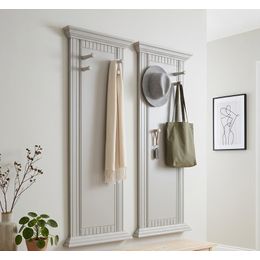 Garderobenpaneel OTTO HOME, B:44cm H:122cm T:6cm, wei&szlig;, Massivholz, Garderobenpaneele, "Rustic, Set aus 2 Paneelen, Landhausstil", aus massiver