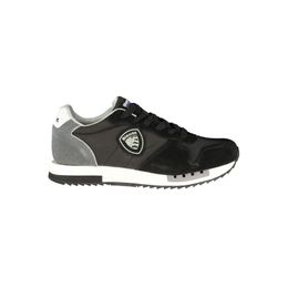 Blauer Schwarzer Polyurethan Herren Sneaker