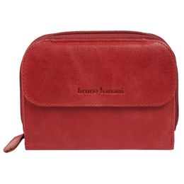 Bruno Banani Damen Geldb&ouml;rse, rot, Leder, leicht gl&auml;nzend, unifarben, Kleinlederwaren, echt Leder