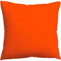 Kissenbezug Schlafgut, B:40cm L:40cm, rot, Mako-Satin, Obermaterial: 100% Baumwolle, Kissenbez&uuml;ge, "Premium Kissenbezug Woven Satin (1 St)",