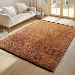 Teppich, B:120cm H:7mm L:170cm, rosa, Ayyildiz Teppiche, Chenille, Wohnzimmer, Teppiche, "SPACE 1900, auch als L&auml;ufer", L&auml;ufer, Kurzflor, Boho,