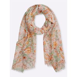 Heine Damen Modeschal, bunt, gemustert, Polyester, Modet&uuml;cher