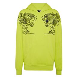 Plein Sport Herren Sweatshirt "Tiger", gelb, Gr. L, Obermaterial: 100% Baumwolle, Sweatshirts