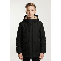 name it Jungen Parka "NKMMARLOW PARKA JACKET PB", schwarz, Gr. 158, unifarben, Web, Obermaterial: 100% Polyester, Jacken