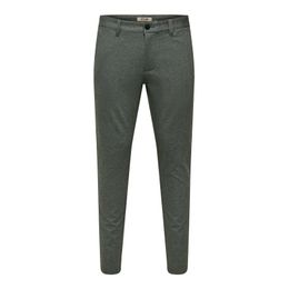 Only & Sons ONLY & SONS Herren Chinos "ONSMARK SLIM DITSY 020934 PANT NOOS", gr&uuml;n, Gr. 31, unifarben, Web, Obermaterial: 64% Viskose, 31% Polyester, 5% Elasthan,