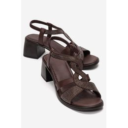Dolen Leder Klobig Sandale