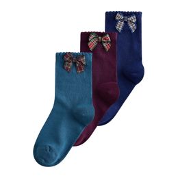 next Socks girl size 31/36 Night blue / Petrol / Berry