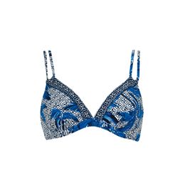 Olympia Bikinitop 'Deep Ocean' Damen Gr&ouml;&szlig;e 85 blau / nachtblau / wei&szlig;