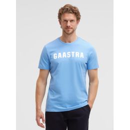 Gaastra Herren Rundhalsshirt, blau, Gr. XXL, bedruckt, Single Jersey, Material: 100% Baumwolle, Shirts, aus Baumwolle