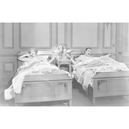 papermoon Fototapete &raquo;VINTAGE DESIGN-RETRO SCHWARZ WEI&szlig;WANDBILD TAPETE XXL&laquo; bunt Vlies B/L: 5m x 2,8m, Bahnen: 10 Stk.