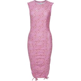 Karl Kani Damen A-Linien-Kleid "Karl Kani Damen", rosa, Gr. XXS, 77% Polyester, 23% Elasthan, Kleider