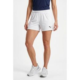 Puma Damen Trainingsshorts "TEAMGOAL SHORTS WMNS", schwarz-wei&szlig;, Gr. XS, unifarben, Interlock, Obermaterial: 100% Polyester, Hosen, aus