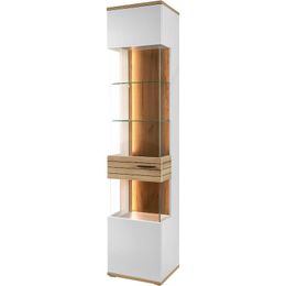 set one by Musterring Vitrine &raquo;Quincy&laquo; 1 Stk. tlg. Spiegelbildlich montierbar, in 2 Farben erh&auml;ltlich, 204,7 cm hoch Glas, Holzwerkstoff, MDF, Melamin