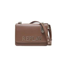 Replay Damen Schultertasche "Replay Tasche FP"schwarz braun, Polyurethan (PU), unifarben, Taschen