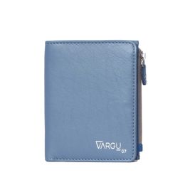 vargu Damen Geldb&ouml;rse "ADA 1-A", blau, Rindsleder, Kleinlederwaren, LGW zertifiziertes Leder