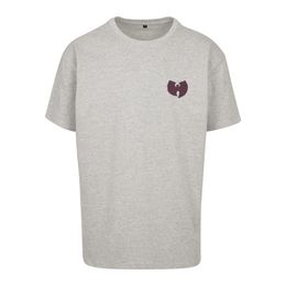 MisterTee Herren Kurzarmshirt "MisterTee Herren Wu Wear Dragon Tee", grau, Gr. S, unifarben, 100% Baumwolle, Shirts