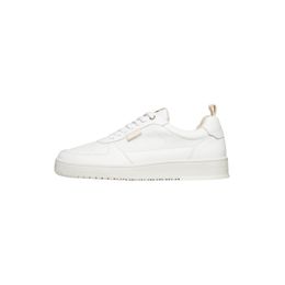 N91 Herren Sneaker "Bball M AB Herrensneaker", Gr. 41, wei&szlig;, Kalbsleder, Schuhe, Turnschuh Leder handgefertigt, sportlicher Freizeitschuh Herren