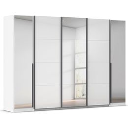 Schwebet&uuml;renschrank OTTO HOME, B:301cm H:210cm T:62cm, wei&szlig;, Holzwerkstoff, Schr&auml;nke, "Dreh-/Schwebet&uuml;renschrank Kleiderschrank Familie, Agordo"