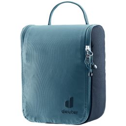 Deuter Kulturbeutel "WASH CENTER I", blau, Obermaterial: 100% Polyamid, unifarben, Taschen, mit gro&szlig;em Hauptfach, abnehmbarer Spiegel, Haken zum