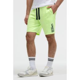 CAMP DAVID Herren Sweatshorts, gr&uuml;n, Gr. S, unifarben, Web, Material: 60% Polyester, 40% Baumwolle, Hosen, mit Elastikbund & seitlichen Taschen