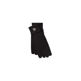 Calvin Klein Damen Strickhandschuhe "CK FINE RIB GLOVES", schwarz, unifarben, Strick, Viskosemischung, Handschuhe, Fingerhandschuhe