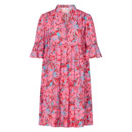JOOP! JOOP Damen Sommerkleid "Devi"open blau, Gr. M, Obermaterial: 85% Viskose, 15% Nylon, Kleider, A-Linie, floraler Alloverprint