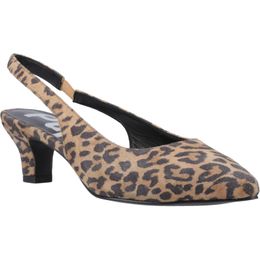 Hush Puppies Nahla Leder Damen Leoparden Spitze Slingback Schuhe