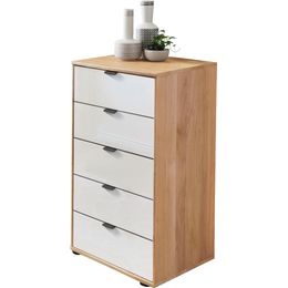 Schubkastenkommode Wiemann, B:40cm, wei&szlig;, Sideboards, "Cardiff Sideboard, W&auml;scheschrank, teilmassiv Erle, mit Schubladen", Schubk&auml;sten inklusive