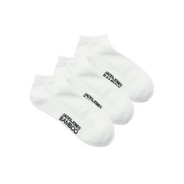 Jack & Jones JACK & JONES Herren Freizeitsocken "JACBASIC BAMBOO SHORT SOCK 3 PACK NOOS", wei&szlig;, Materialmix, unifarben, Socken, mit hochwertiger
