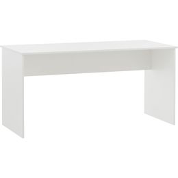 Schreibtisch Schildmeyer, B:144cm H:73,6cm T:65cm, wei&szlig;, B&uuml;ro, Tische, "METZ, Breite 144 cm, modernes & zeitloses Design, MADE IN GERMANY", Einfache