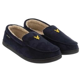 Lyle & Scott Lyle & Scott - Herren Mokassin-Hausschuhe "Aspen" (Marineblau)