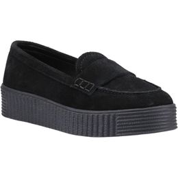 Hush Puppies Tamara Wildleder Damen Schwarz Slipper