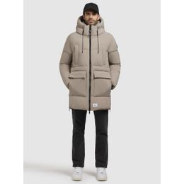 Khujo Herren Steppmantel "WELM MATT", beige, Gr. L, unifarben, 100% Polyester, M&auml;ntel