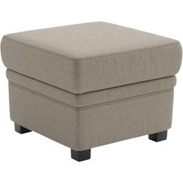 Sit & More Polsterhocker SIT & MORE, B:58cm H:45cm T:58cmtaupe, 95% Polyester 5% Polyamid, Hocker, "Savona, B: 58 cm", individuell zu kombinieren