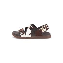Woden Sandals 'Tea Animal' female size 37 Brown / Black / White