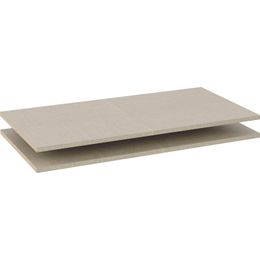 Einlegeboden Rauch, B:98cm T:50cm, beige, Holzwerkstoff, Einlegeb&ouml;den, "Zubeh&ouml;r f&uuml;r Rauch-Schr&auml;nke ORANGE/BLACK", 2er-Set Breite 98 cm, Tiefe 50 cm