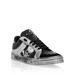 Philipp Plein Herren Sneaker "Retrokickz", Gr. 36, schwarz-wei&szlig;, Schuhe