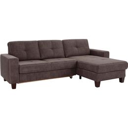 Ecksofa OTTO HOME, B:251cm H:91cm T:164cm, braun, Luxus-Microfaser ALTARA NUBUCK (100% Polyester);Luxus-Microfaser ALTARA NUBUCK (100% Polyester) /