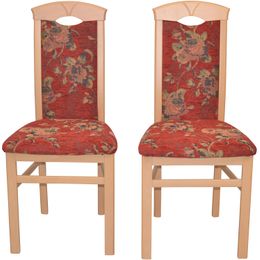 Esszimmerstuhl, B:45cm H:95cm T:49cm, rot, HOFMANN LIVING AND MORE, Polyester, St&uuml;hle