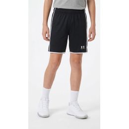 Under Armour Kinder Trainingsshorts "UA B CH. TRAIN SHORT", schwarz, Gr. M, Obermaterial: 100% Polyester, Hosen, leichtes Material, aus Polyester,
