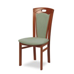 Esszimmerstuhl Home Affaire, B:48cm H:100cm T:57cm, gr&uuml;n, Massivholz, St&uuml;hle, "FERDI Made in Italy, Massivholz", Bezug Feinstruktur (wasser- und