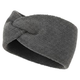 styleBREAKER Damen Stirnband "Feinstrick Stirnband Twist Knoten", grau, Modisch, Obermaterial: 100% Viskose CV., M&uuml;tzen