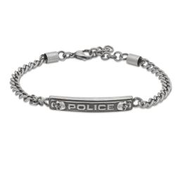 Police Herren Armband "Cranio Skull Totenkopf", 21,5cm, Edelstahledelstahlfarben, gunfarben, Edelstahl, Armb&auml;nder