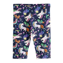next Leggings M&auml;dchen Gr&ouml;&szlig;e 104 navy / neonlila / orange / wei&szlig;