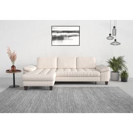 Sit & More Ecksofa SIT & MORE, B:275cm H:88cm T:172cm, beige, 100% Polyester, Wohnzimmer, Sofas, "Westham L-Form", Recamiere, mit oder ohne Schlaffunktion,